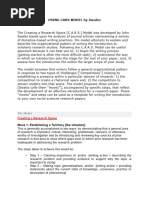 Understanding the CARS Model in Research | PDF | English As A Second Or ...