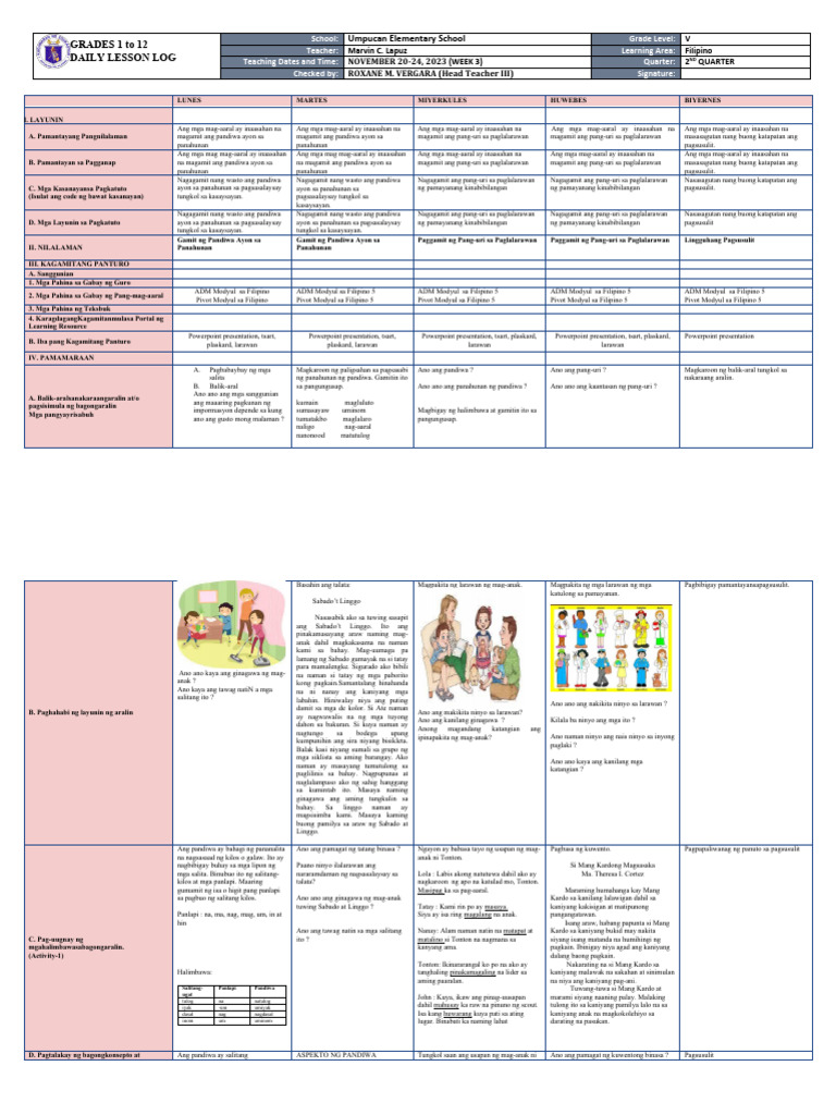 Filipino 5 - Q2 - Week 4 | PDF