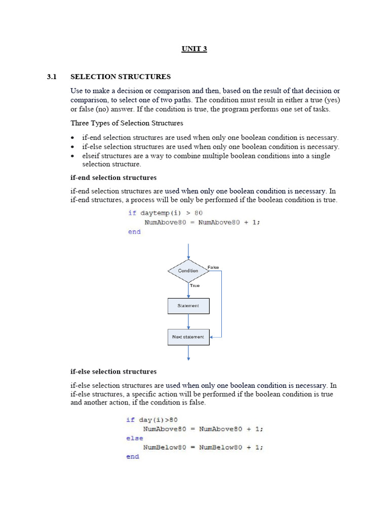 PST - Unit 3 | Download Free PDF | Control Flow | Boolean Data Type