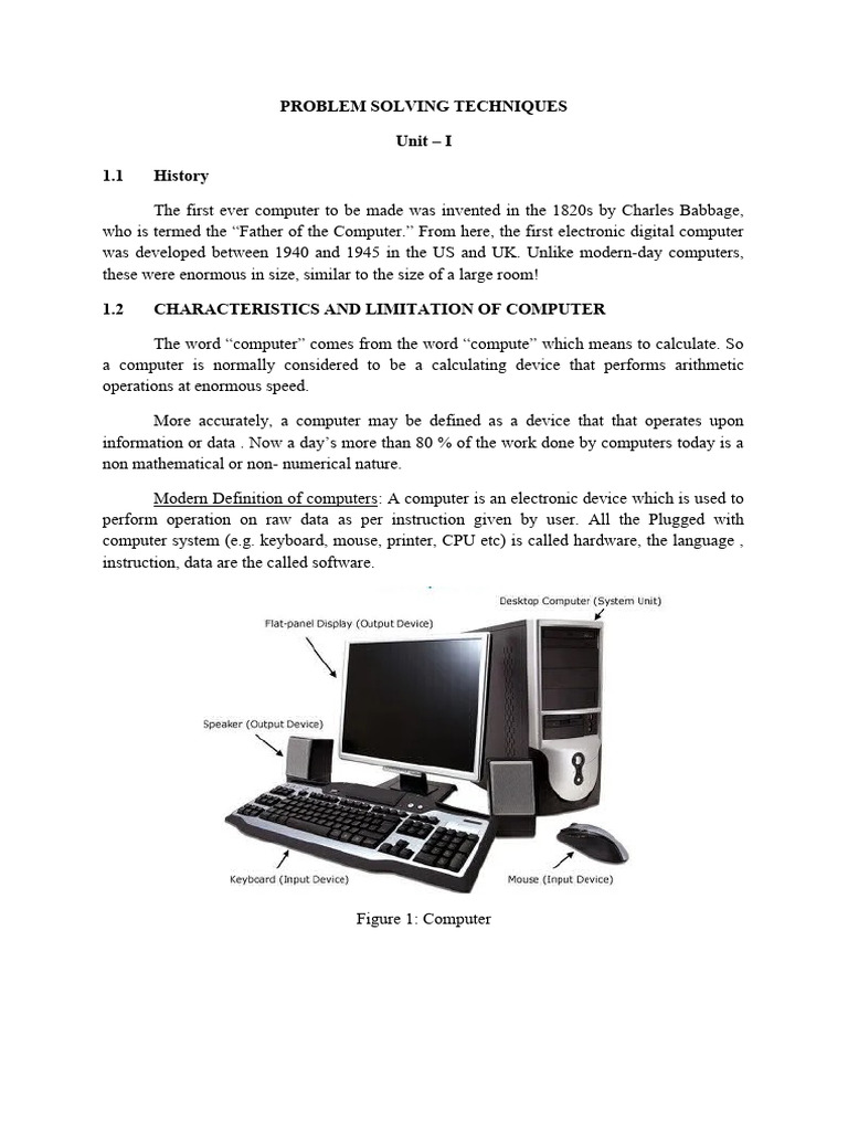 PST - Unit 1 | PDF | Computer Data Storage | Computer Programming PST - Unit 1 | PDF | Computer Data Storage | Computer Programming