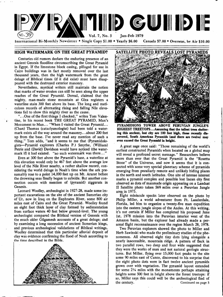 Pyramid Guide n39 Jan-Feb 1979 | PDF | Moon | Water