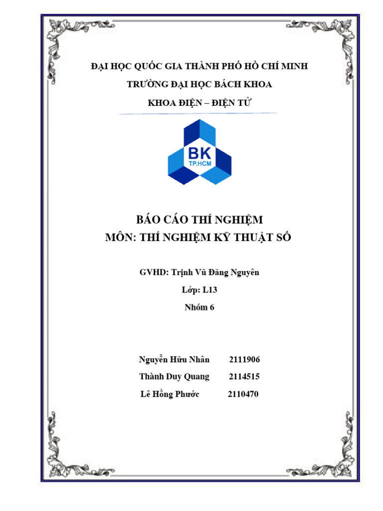 Báo Cáo Chính Thức KTS 2 (1) | PDF