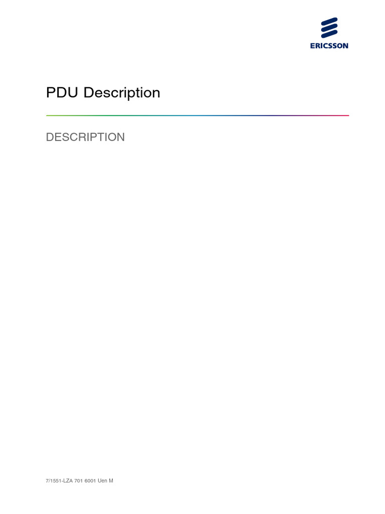 Pdu RBS 6101 | PDF | Electric Power | Computing