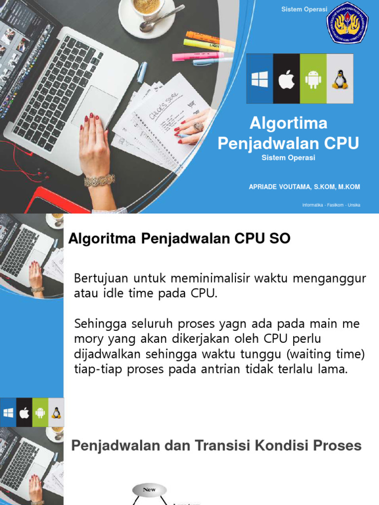 Algoritma Penjadwalan CPU dalam SO | PDF