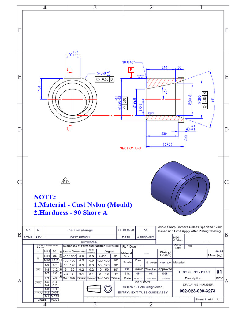 Cast Nylon Hardness Specifications | PDF | Crafts | Materials