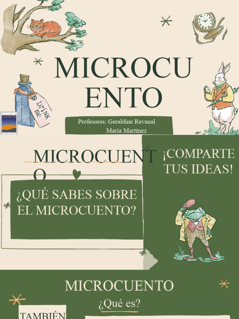 Clase Microcuento | PDF | Cuentos