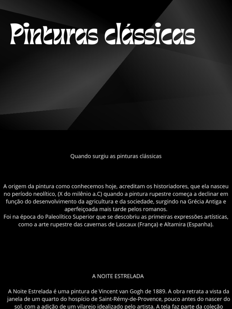 Pinturas Clássicas - 20231130 - 121123 - 0000 | PDF | Arte