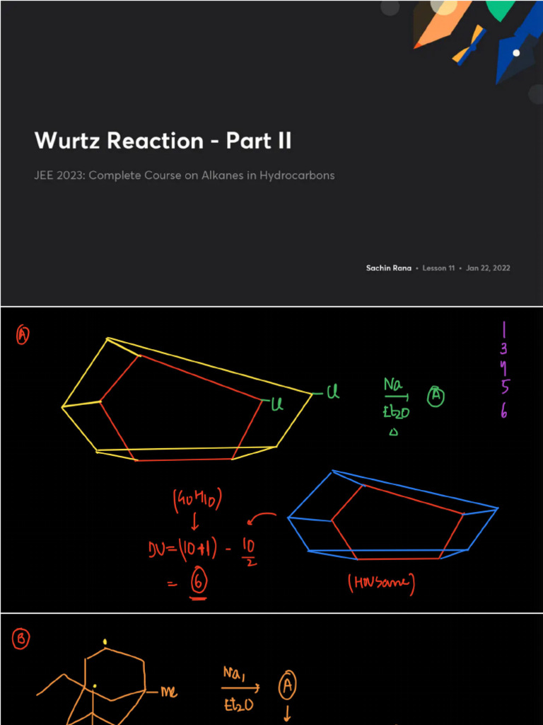 Wurtz Reaction Part II With Anno | PDF