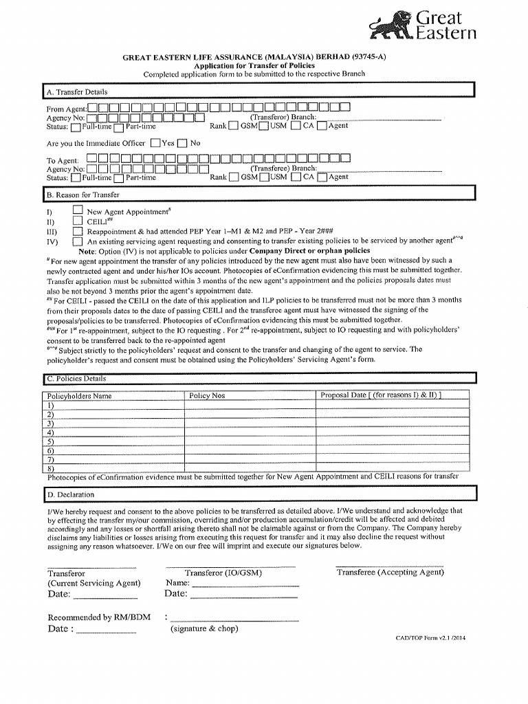 App For TOP Form v2.1.032014 | PDF