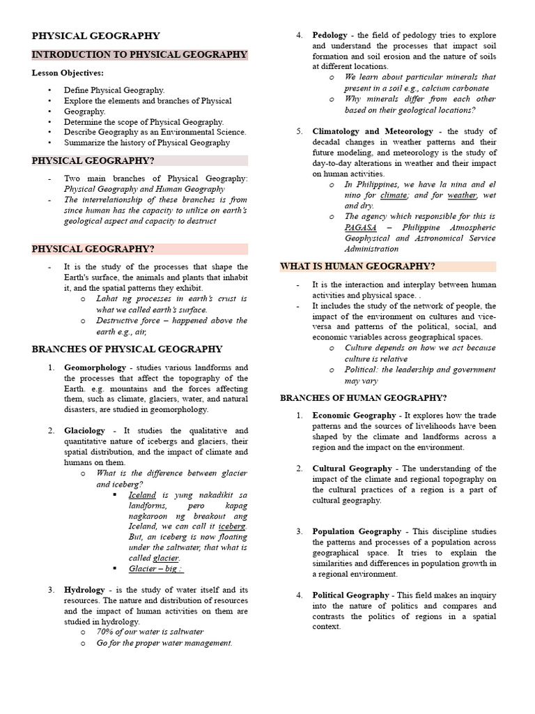 Physical Geography | PDF | Rock (Geology) | Minerals