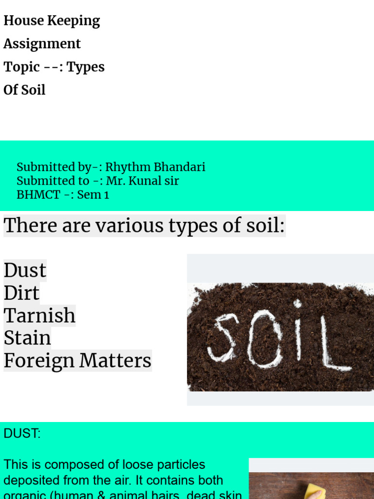 Rhythm - Types of Soil | PDF
