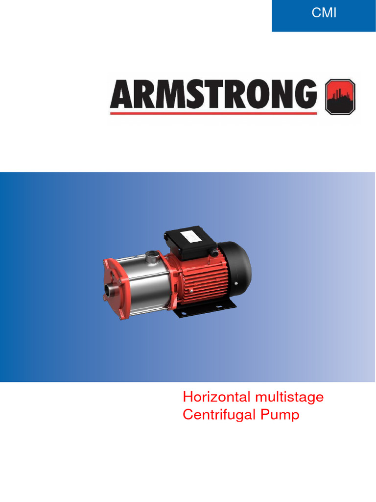 CMI Series Horizontal Multistage Centrifugal Pump Brochure | PDF | Pump ...