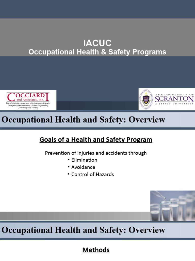 Occupational Health & Safety Programs: Iacuc | Download Free PDF ...