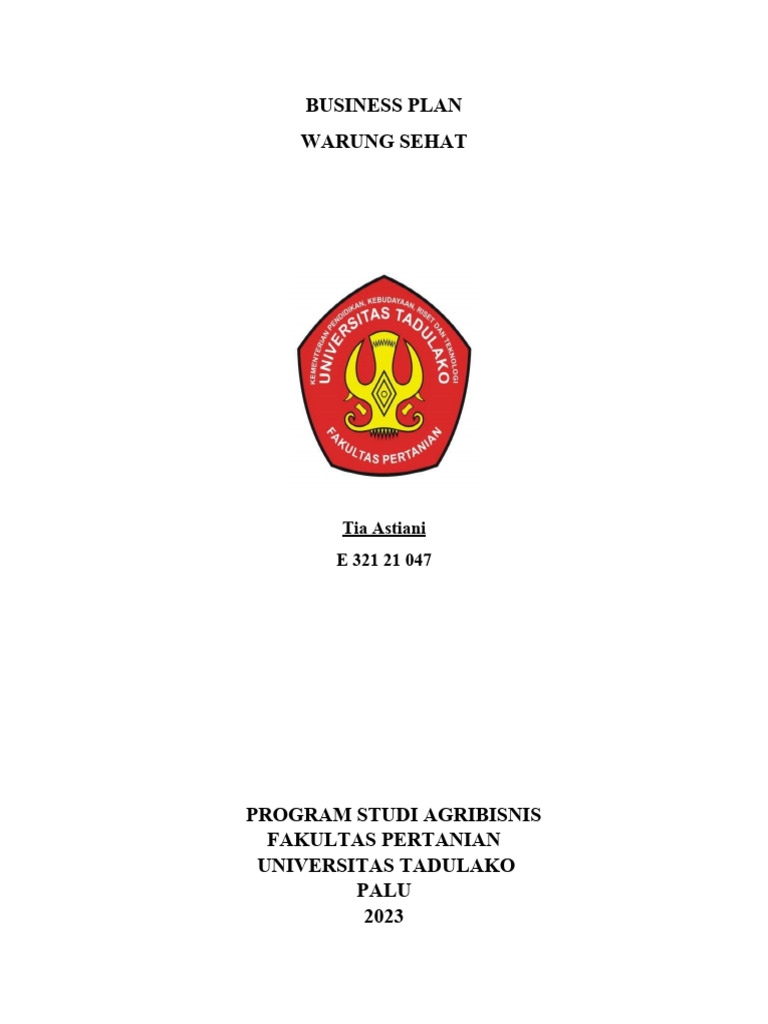 Contoh Business Plan | PDF