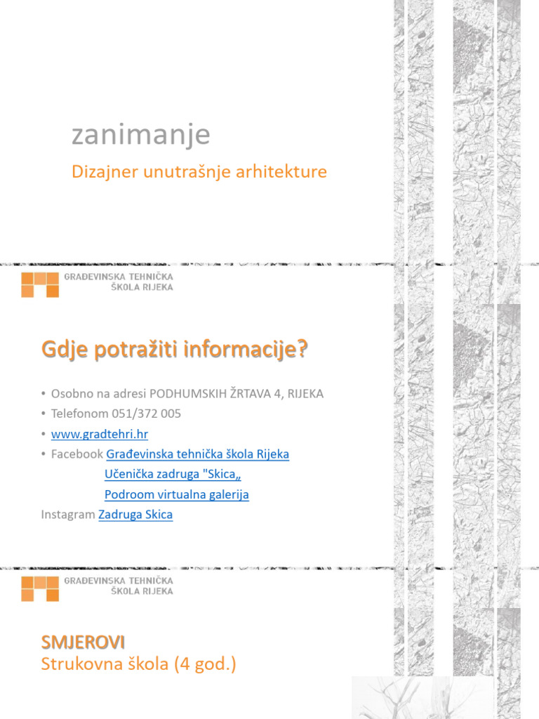 NOVO Zanimanje Dizajner Unutrašnje Arhitekture 2020 BM 1 | PDF