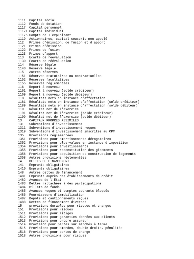 Plan Comptable Général : Actifs et Passifs | PDF | Immobilisations ...