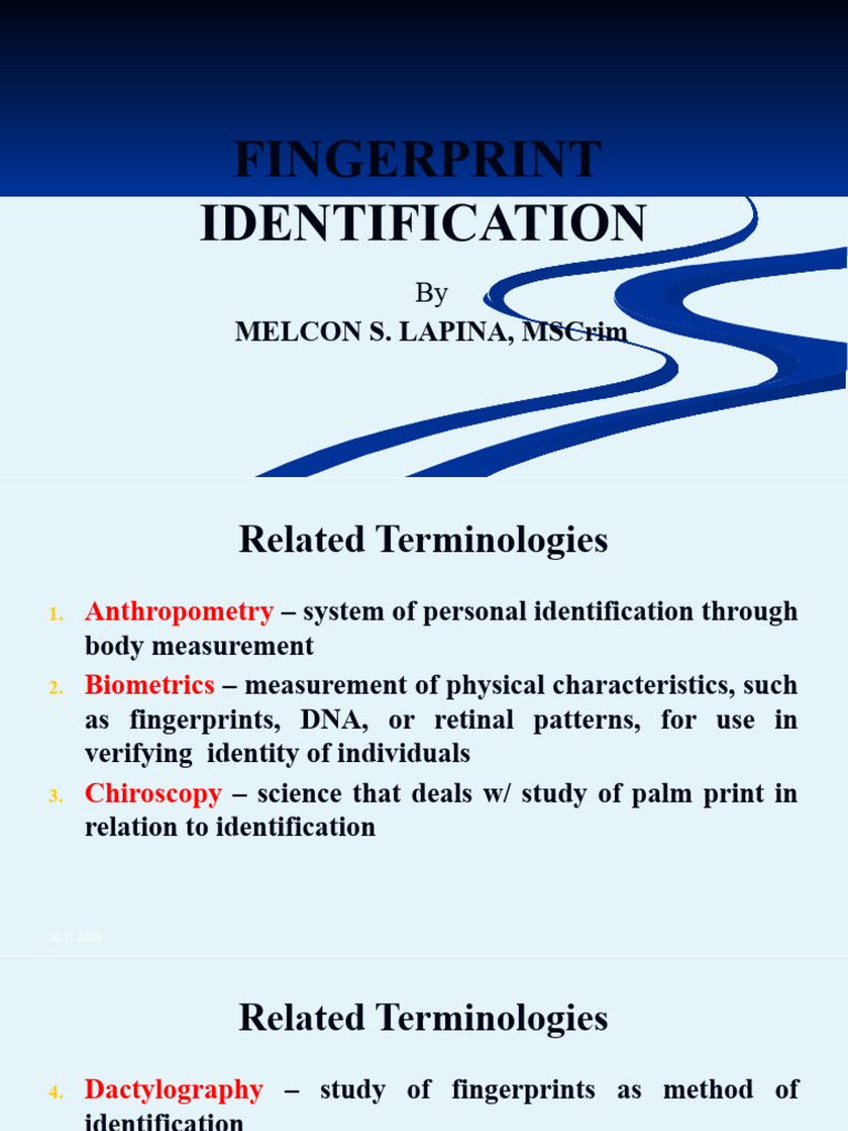 Simplified Reviewer in Fingerprint Identification 1 | PDF | Fingerprint ...