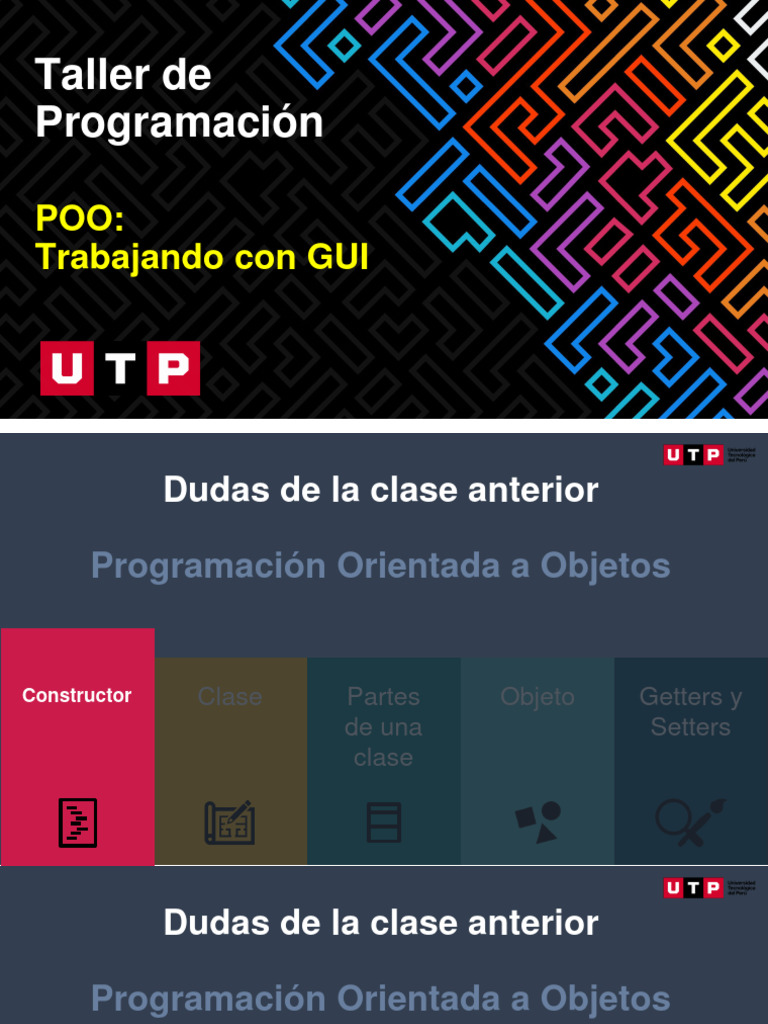 Taller Programacion Sem 13 Sesion 25 | PDF | Programación orientada a objetos | Interfaces ...