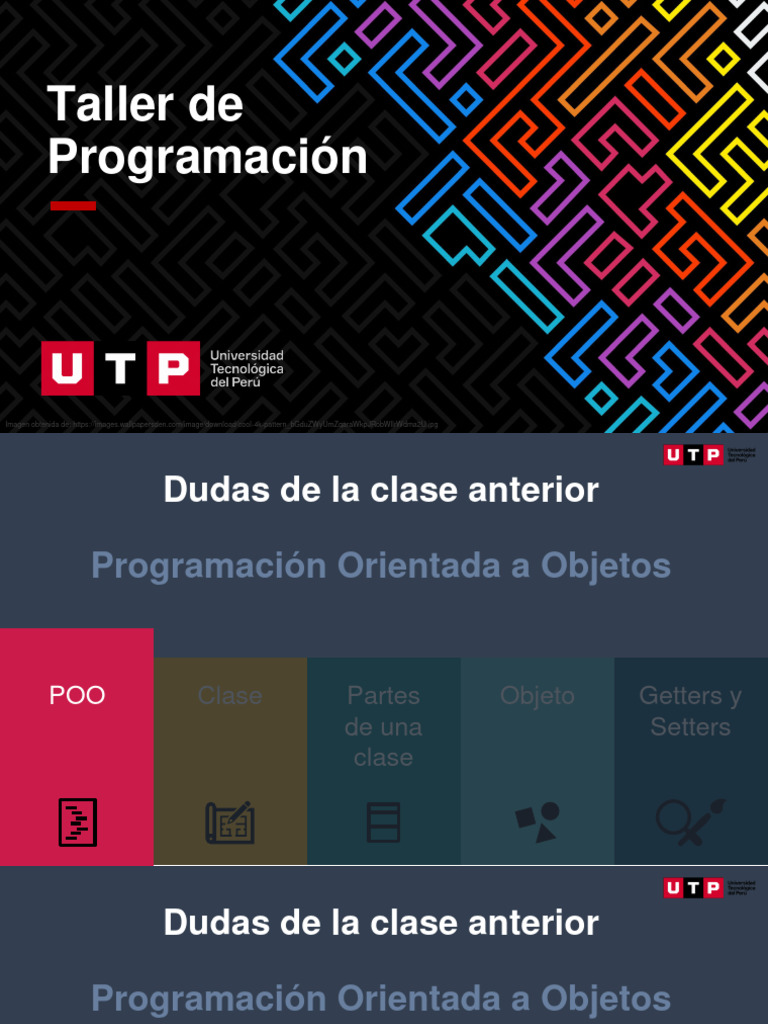 Taller Programacion Sem 12 Sesion 24 | PDF | Constructor (Programación Orientada a Objetos ...