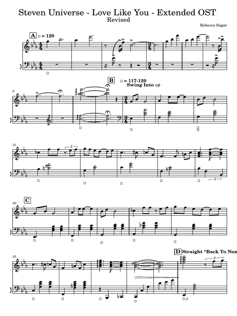 Steven Universe: Love Like You OST | PDF