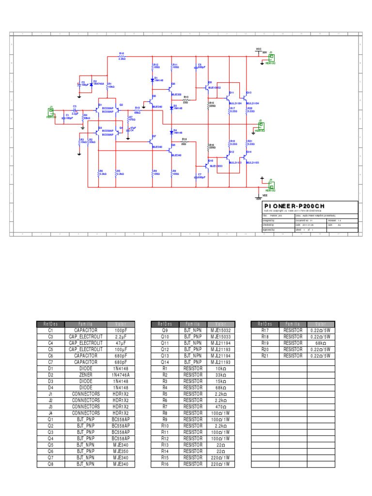 Pioneer SCH 101 | PDF | Electrical Engineering | Electricity