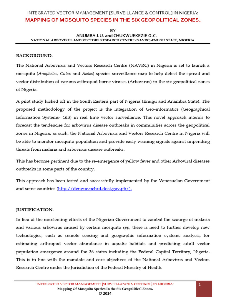 Integrated Vector Management Surveillanc | PDF | Geographic Information System | Epidemiology