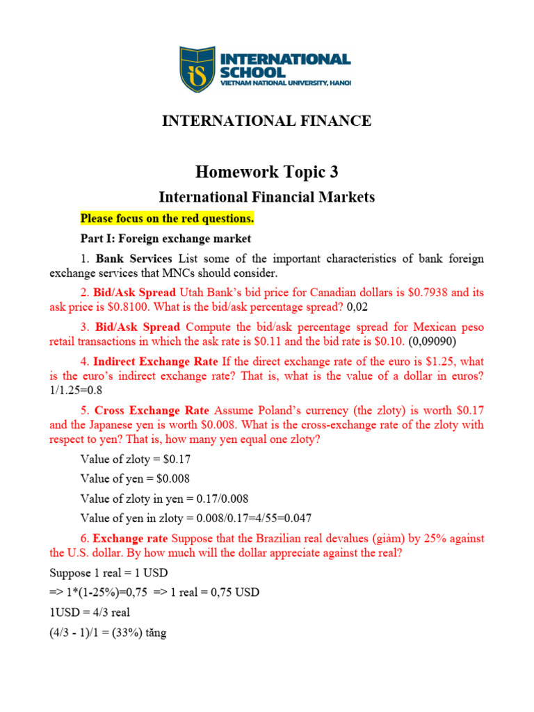 Homework Topic 3 - To Send | PDF | Exchange Rate | Japanese Yen