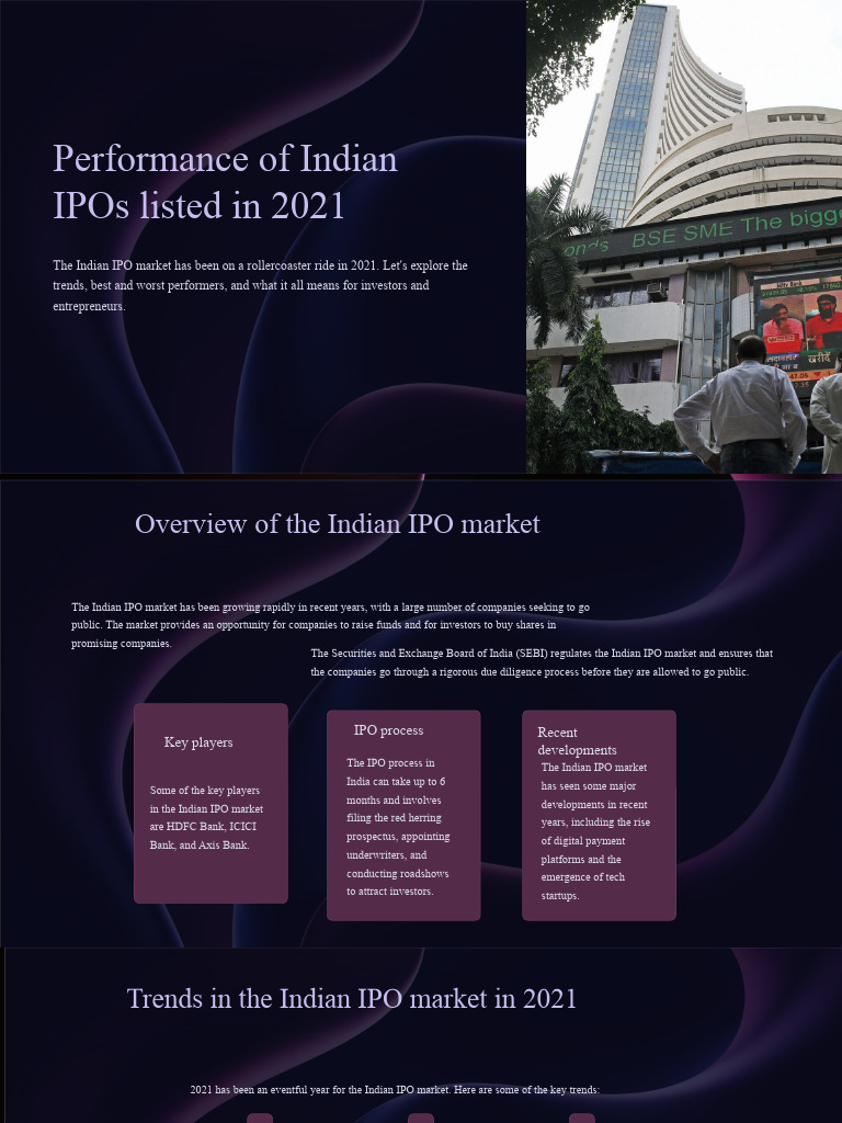 Performance of Indian IPOs Listed in 2021 | PDF | Initial Public ...