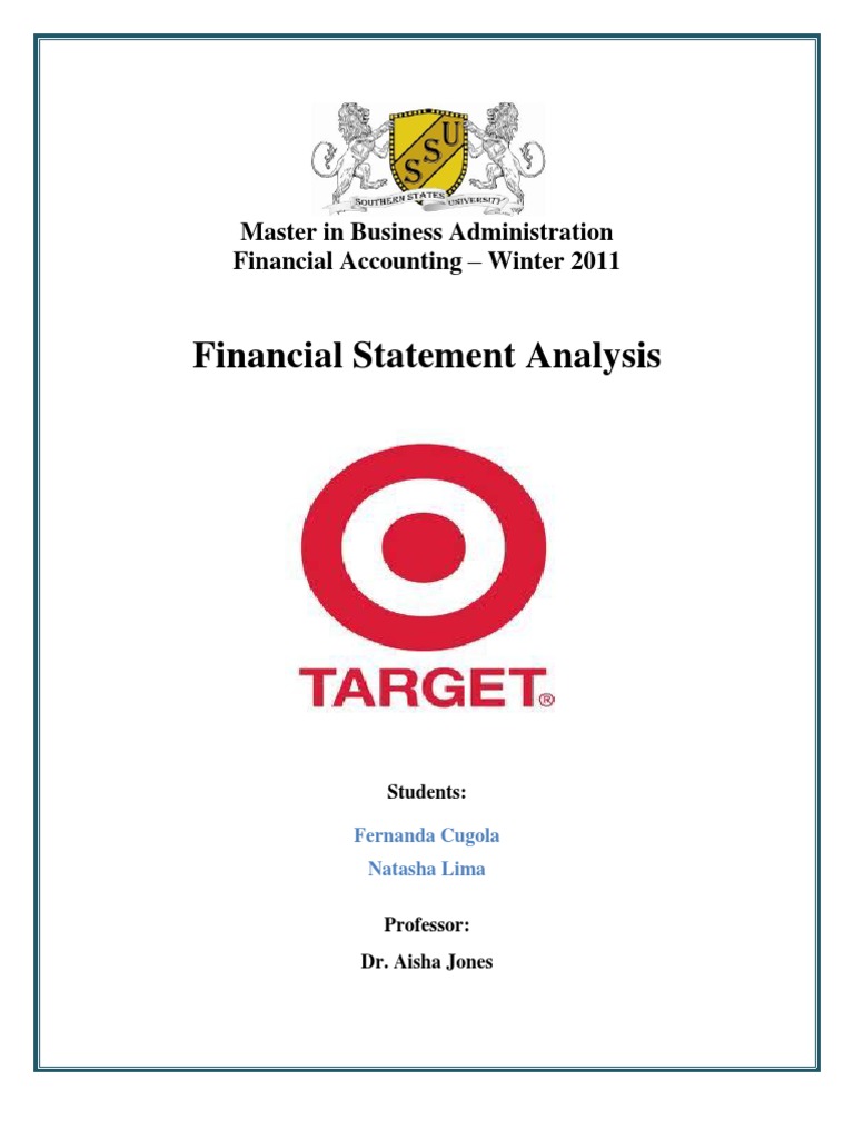 Target Corporation Financial Accounting Final Assignment | PDF ...