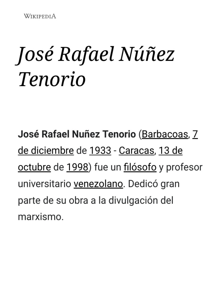 José Rafael Núñez Tenorio - Wikipedia, La Enciclopedia Libre | PDF ... José Rafael Núñez Tenorio - Wikipedia, La Enciclopedia Libre | PDF ...