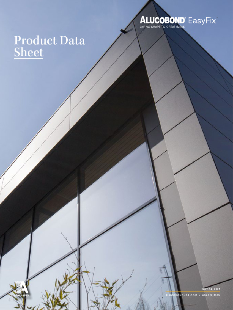 ALUCOBOND EasyFix Product Data Sheet 1 | PDF | Screw | Sheet Metal