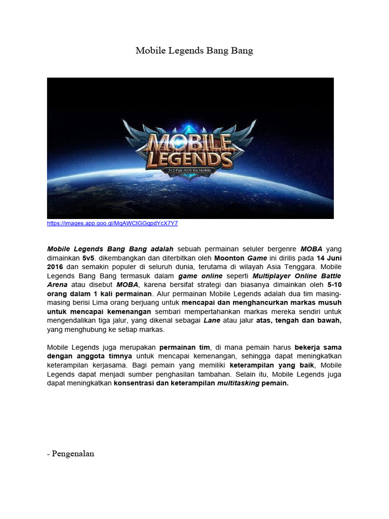Mobile Legends Bang Bang | PDF