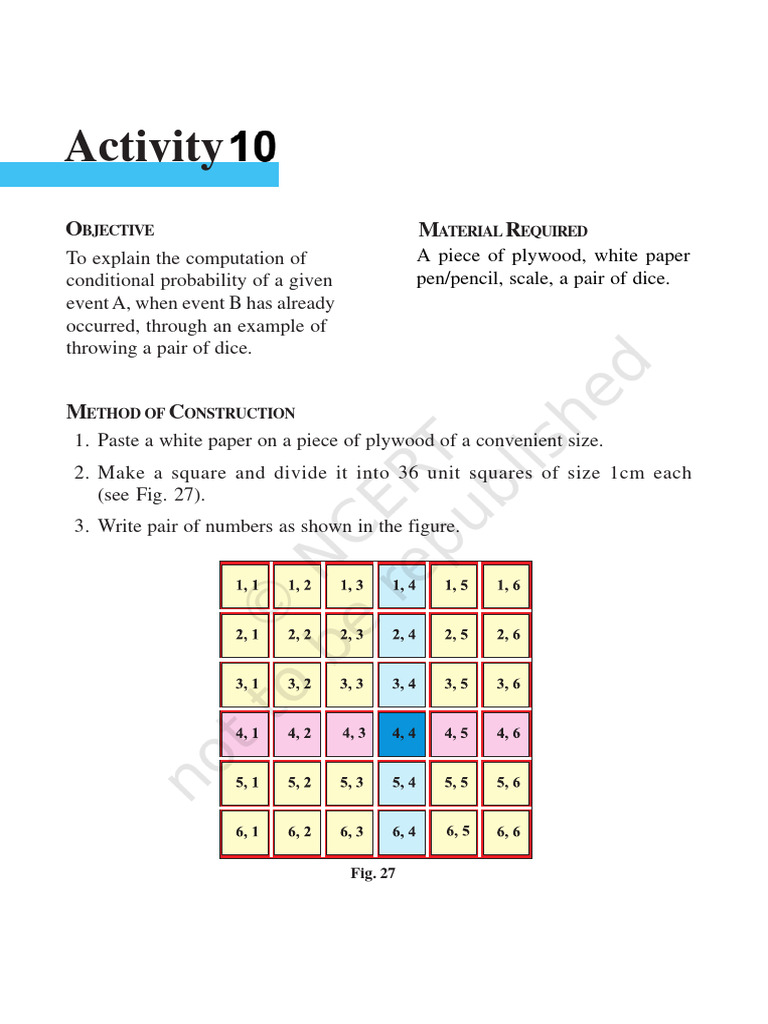 Conditional Probability with Dice Example | PDF | Probability | Angle
