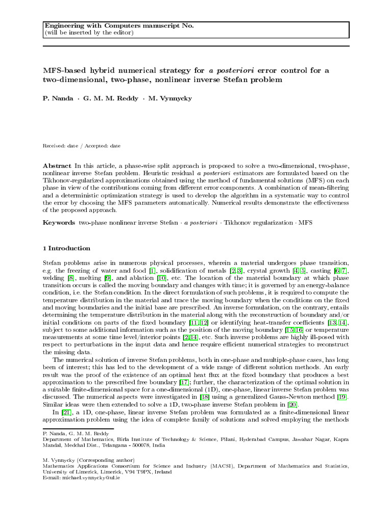Springer 3 | PDF | Mathematical Optimization | Inverse Problem