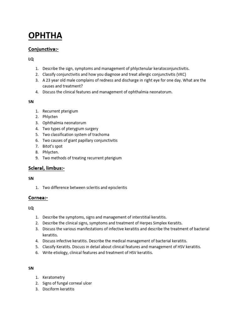 Ophtha S | PDF | Glaucoma | Eye