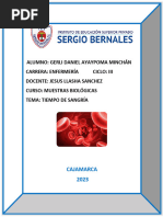 Tiempo de Sangría: Método de Duke | PDF | Hemostasia | Plaqueta
