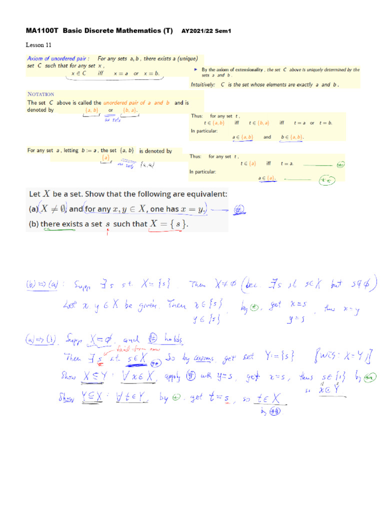 Discrete Math Lsn11 | PDF | Teaching Methods & Materials