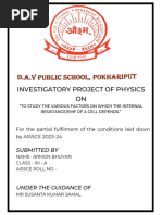Internal Resistance Project Class 12 | PDF | Voltage | Materials