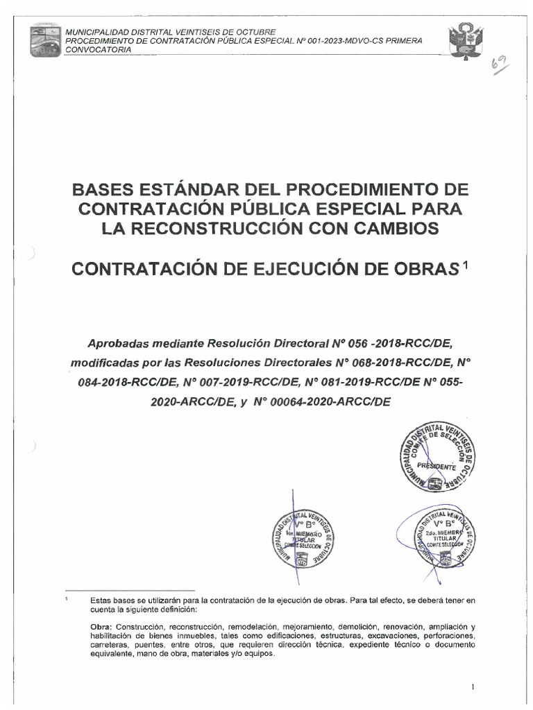 Bases Administrativas Ejec - Obra Los Nogales 20230717 185541 996 | PDF