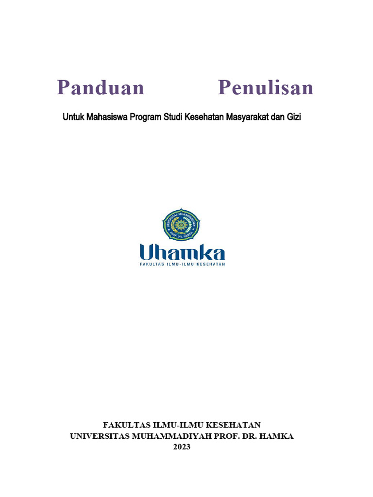 Panduan Skripsi FIKES UHAMKA | PDF