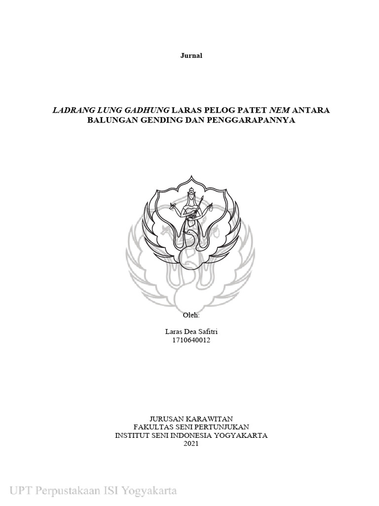 Jurnal Gendhing Jawa | PDF | Music Theory | Classical And Art Music ...