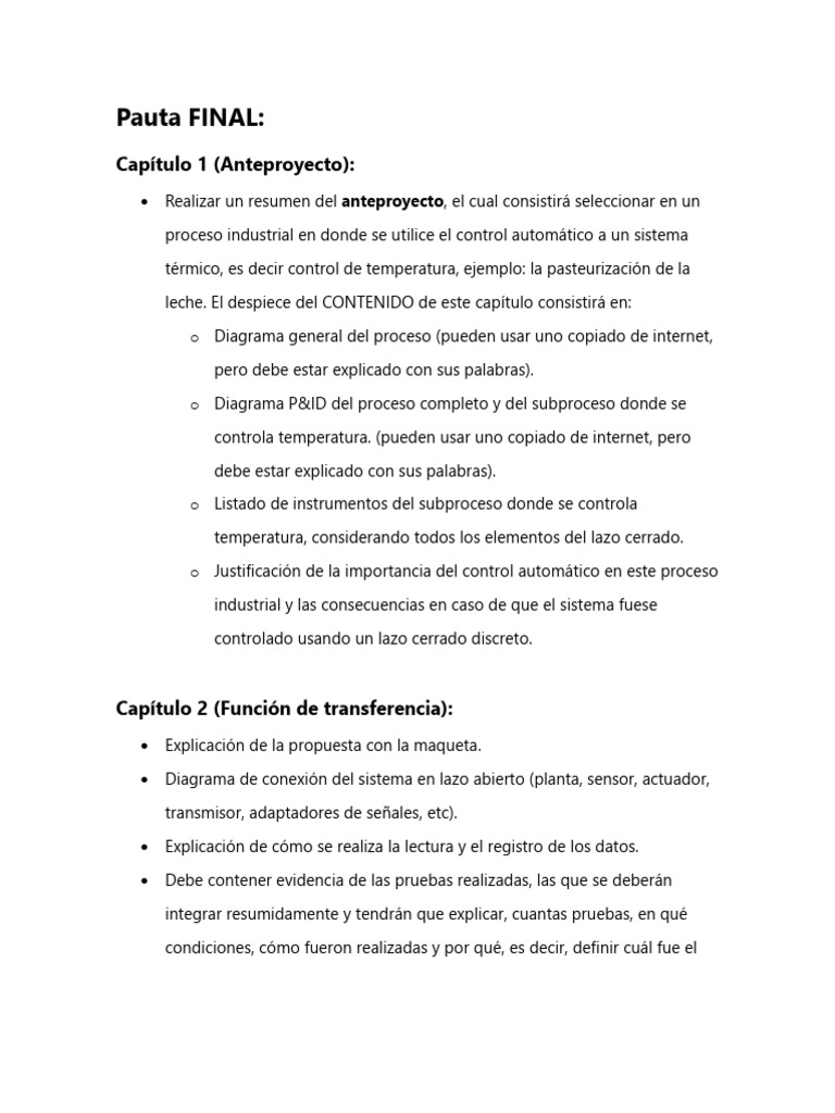 Pauta Final - Control - Automatico - Lazo - Cerrado | PDF | Computadoras