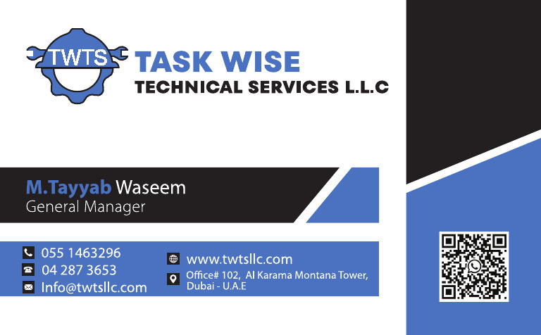 Task Wise Technical Services L.L.C B.card 1 | PDF