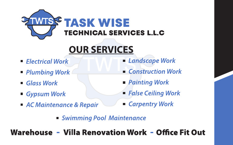 Task Wise Technical Services L.L.C B.card 2 | PDF