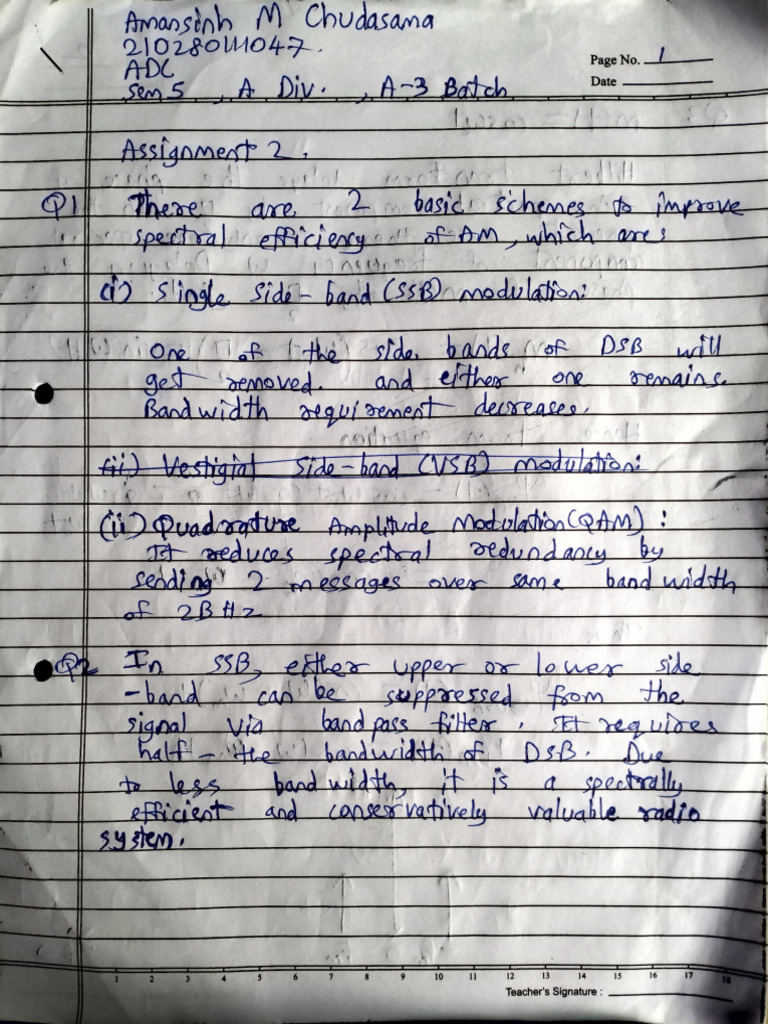 ADC Assignment 2 Solutions | PDF