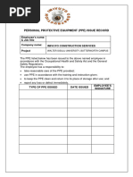 PPE Issuance Monitoring Sheet | PDF | Personal Protective Equipment ...