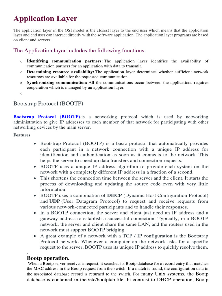 Application Layer | Download Free PDF | Domain Name System | Ip Address