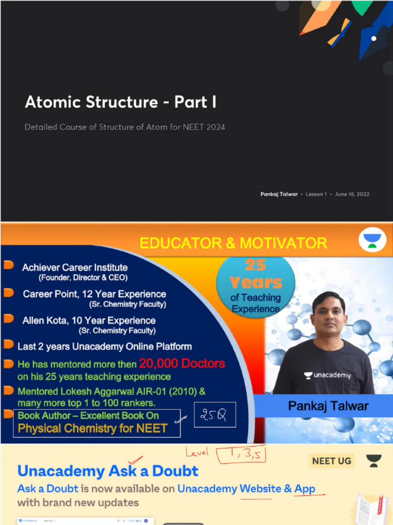 Atomic Structure Part I With Anno | PDF
