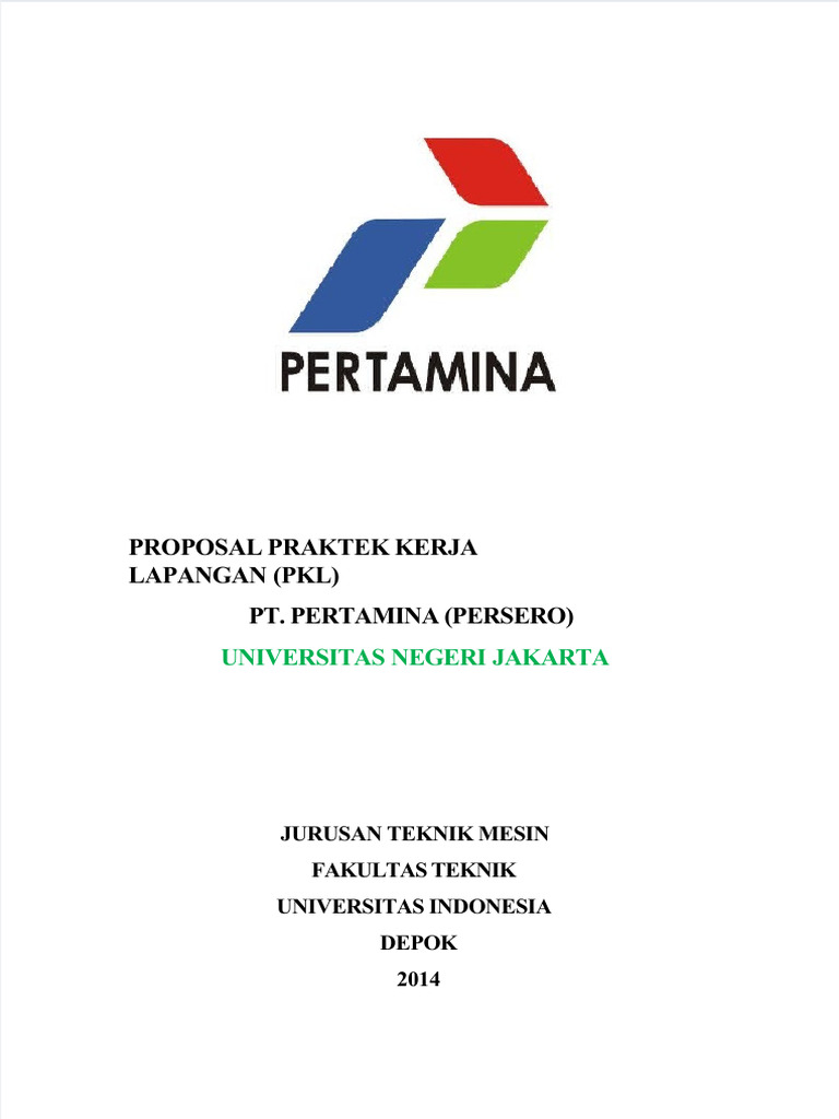 Proposal PKL PT Pertamina 56de713fccdf1 | PDF