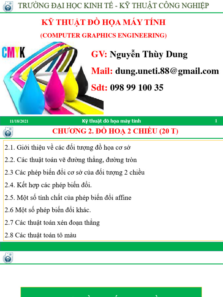 Kỹ Thuật Đồ Họa - chuong 2 - uneti - update | PDF